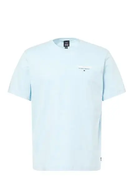FINISTERRE Letterpress Logo-print Cotton T-shirt - Sky