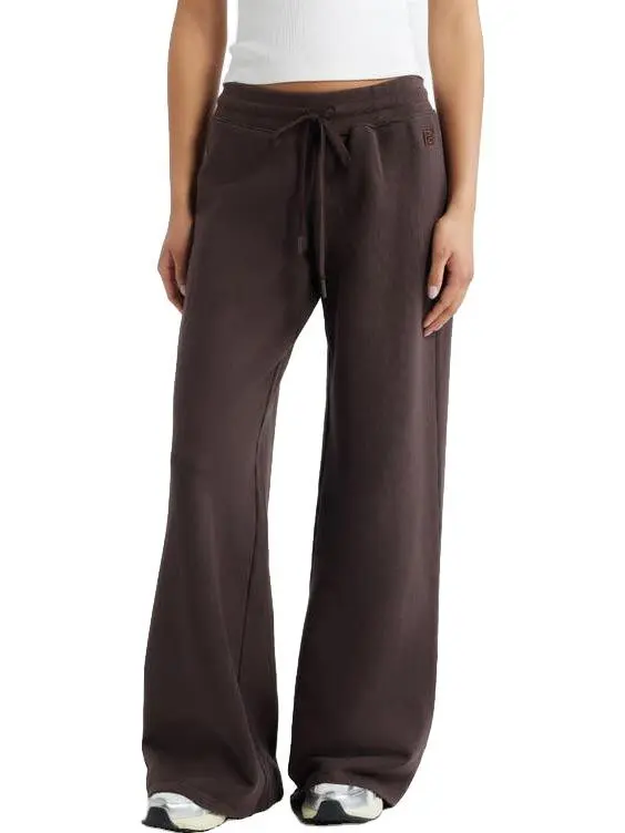 Princess Polly Dodie Wide Leg Cotton Pants - Washed Brown