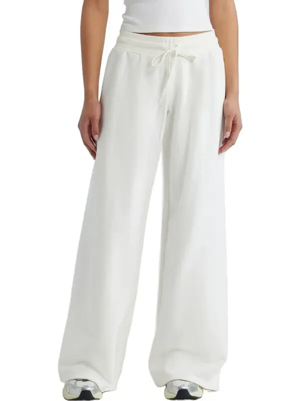 Princess Polly Dodie Wide Leg Pants - Washed White
