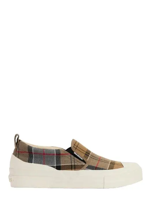 Barbour Cowan Canvas Slip-on Sneakers - Dress Tartan