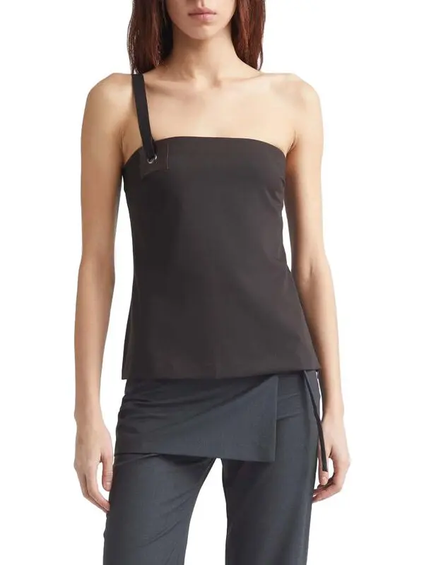 Paloma Wool Lali One-shoulder Tank - 326 - Brown