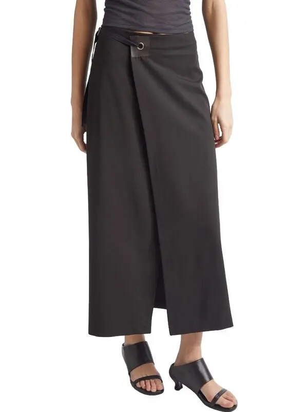 Paloma Wool Cool Wool Wrap Skirt - Brown