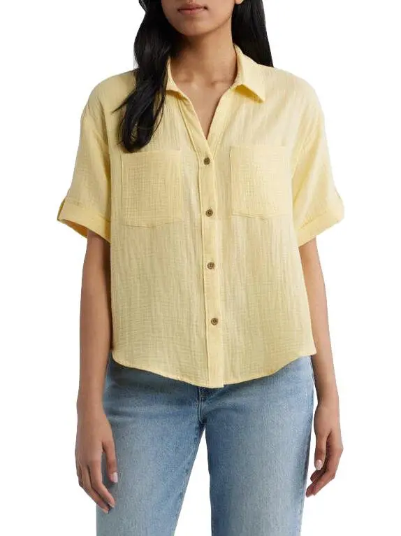 BEACHLUNCHLOUNGE River Gauze Shirt - Fresh Lemonade