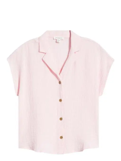 BEACHLUNCHLOUNGE Lexi Gauze Top - Pale Pink