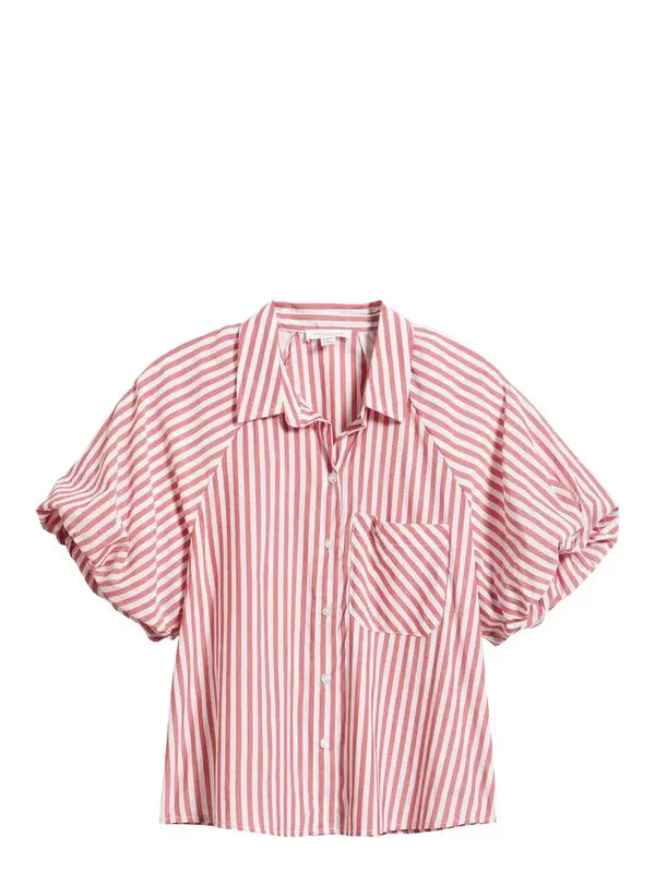BEACHLUNCHLOUNGE Bianc Bubble Sleeve Top - Flamenco