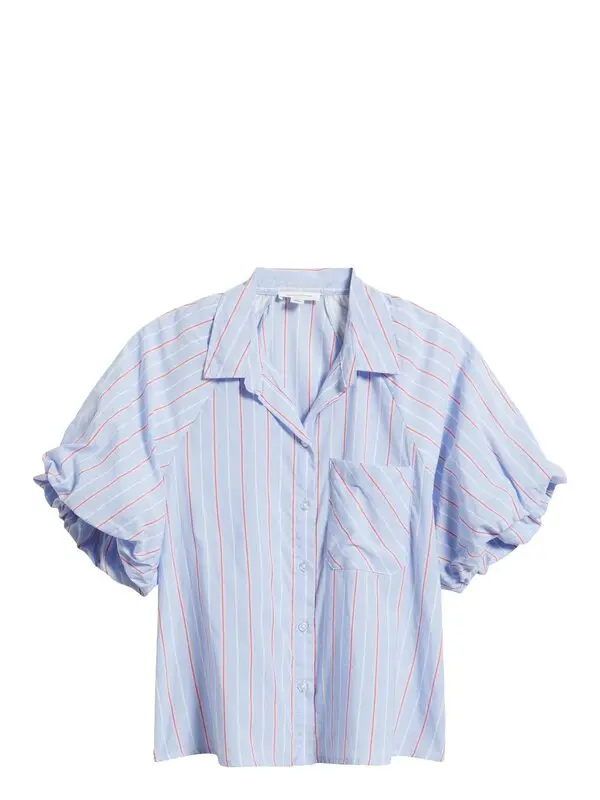 BEACHLUNCHLOUNGE Bianc Bubble Sleeve Top - Misty Cove