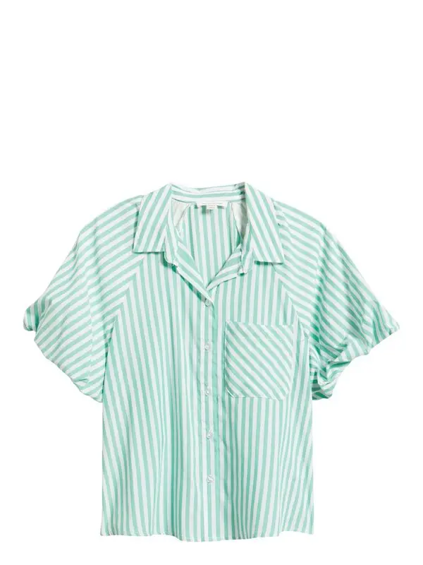 BEACHLUNCHLOUNGE Bianc Bubble Sleeve Top - Parrot Cay
