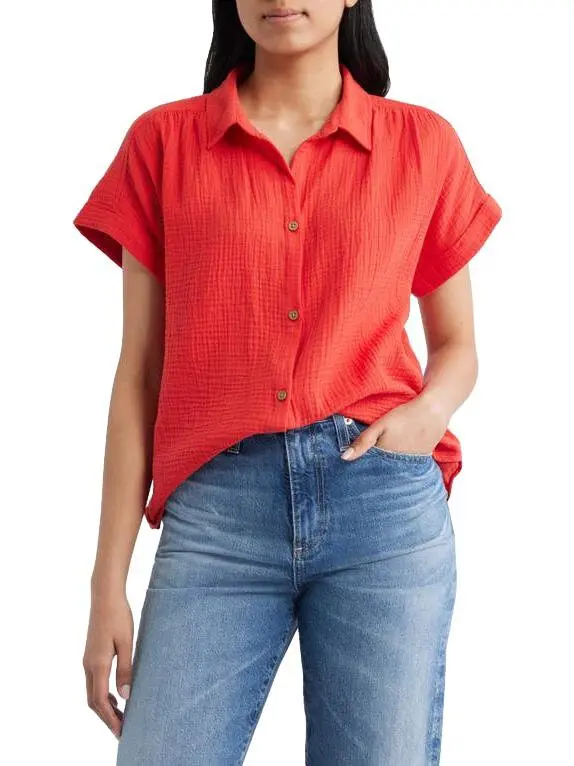 BEACHLUNCHLOUNGE Devin Gauze Shirt - Koi