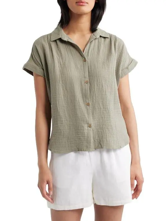 BEACHLUNCHLOUNGE Devin Gauze Shirt - New Laurel