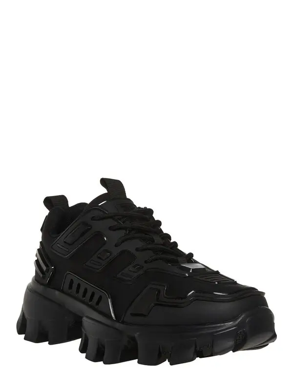 Steve Madden Ponce Lace-up Chunky Sneakers - Black
