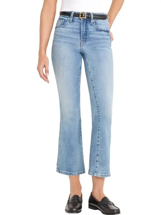 Good American Good Legs Crop Mini Bootcut Jeans - Indigo1293