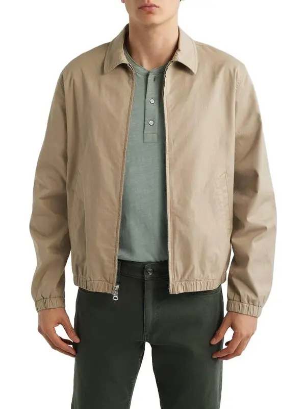 Rag & Bone Harrington Stretch Cotton Jacket - Warmtaupe