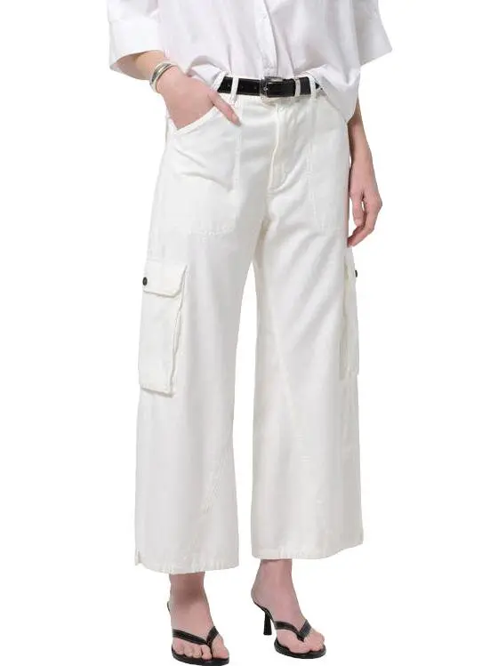 Citizens Of Humanity Twisted Seam Ankle Utility Pants - Pashmina Off White
