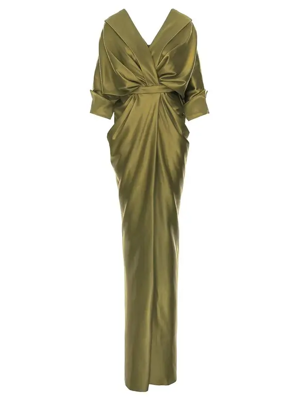 ACOB À PORTER Draped Maxi Dress - Green