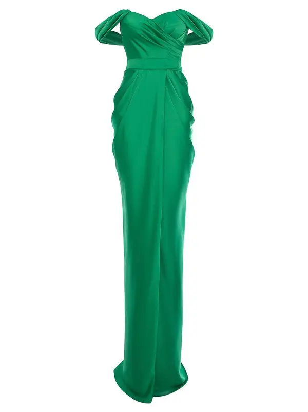 ACOB À PORTER Draped Maxi Dress - Green