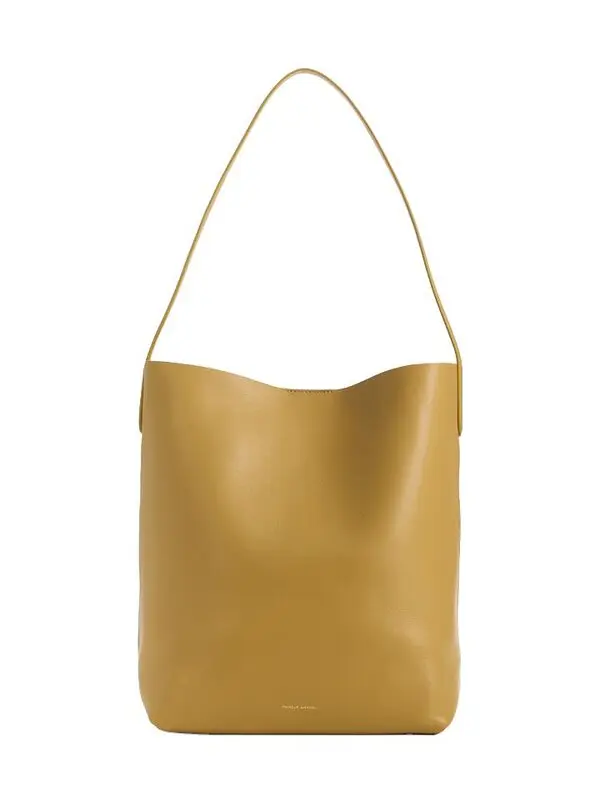MANSUR GAVRIEL Everyday Cabas Leather Shoulder Bag - Paglia
