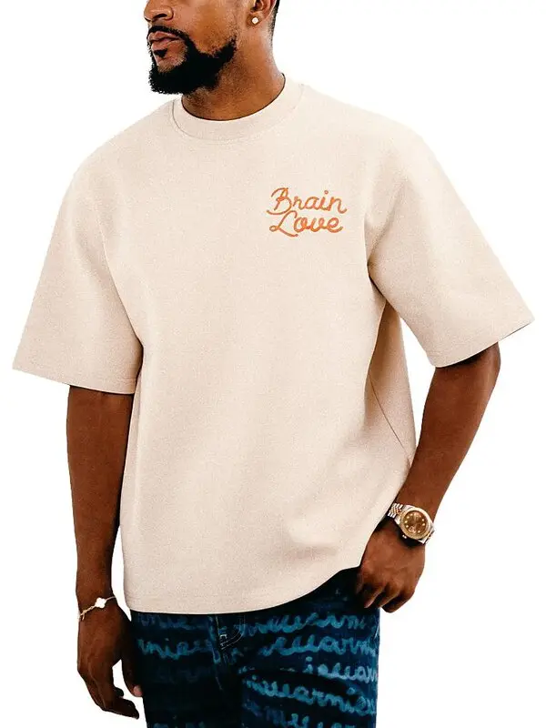 BRAIN LOVE Love And Dance T Shirt - Tan