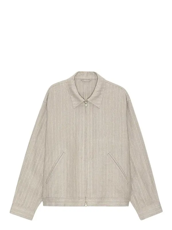 Nn07 Petrus 1455 Hybrid Zip-up Blazer - Grey Stripe
