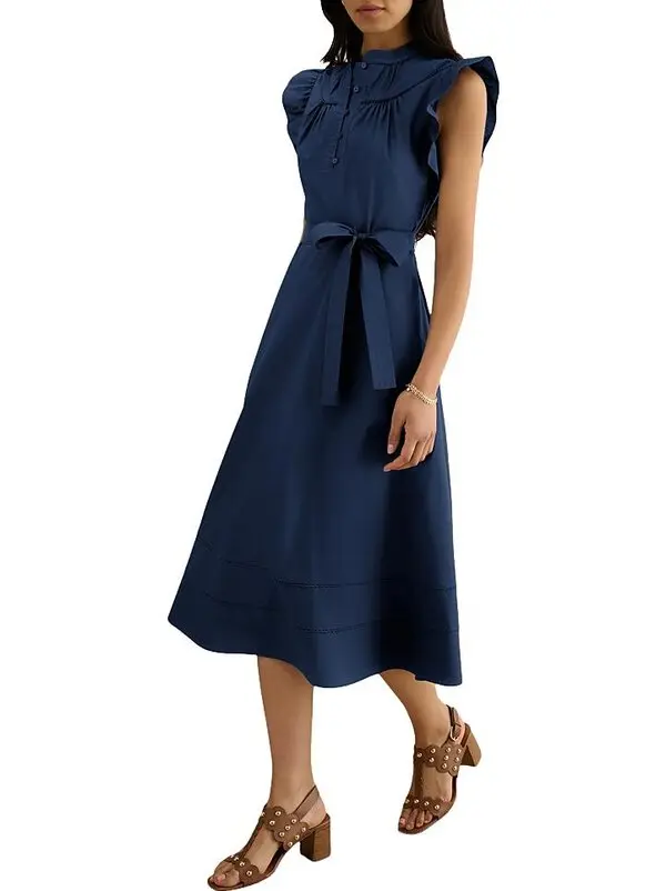 HOBBS LONDON Karina Midi Dress - True Navy