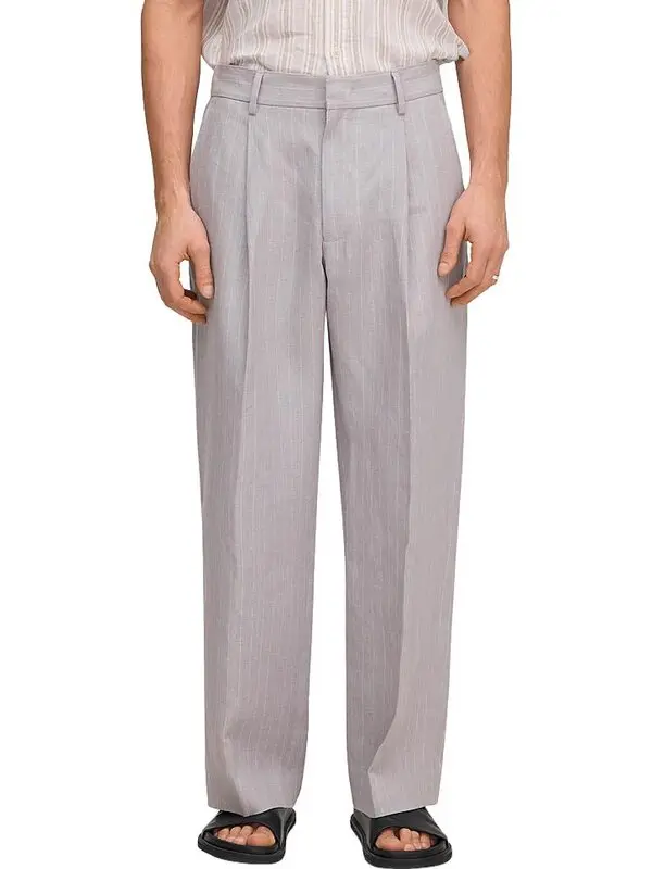 Nn07 Kay 1455 Trousers - Grey Stripe