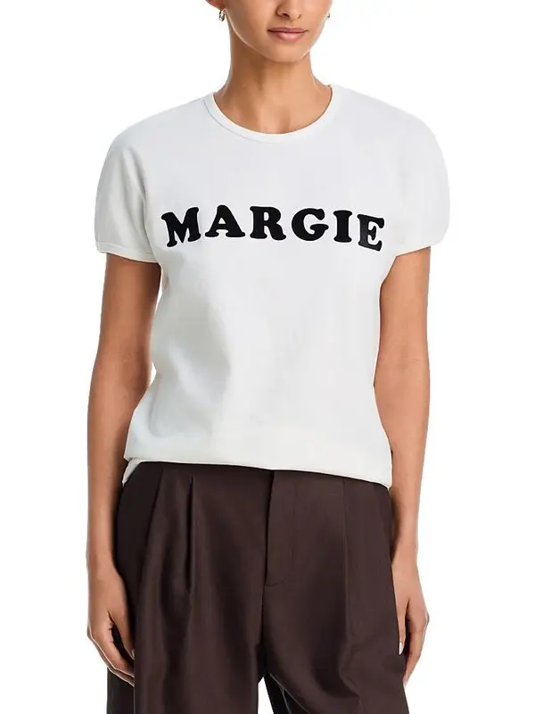 MAISON MARGIELA Margie" Crewneck Tee - Off White