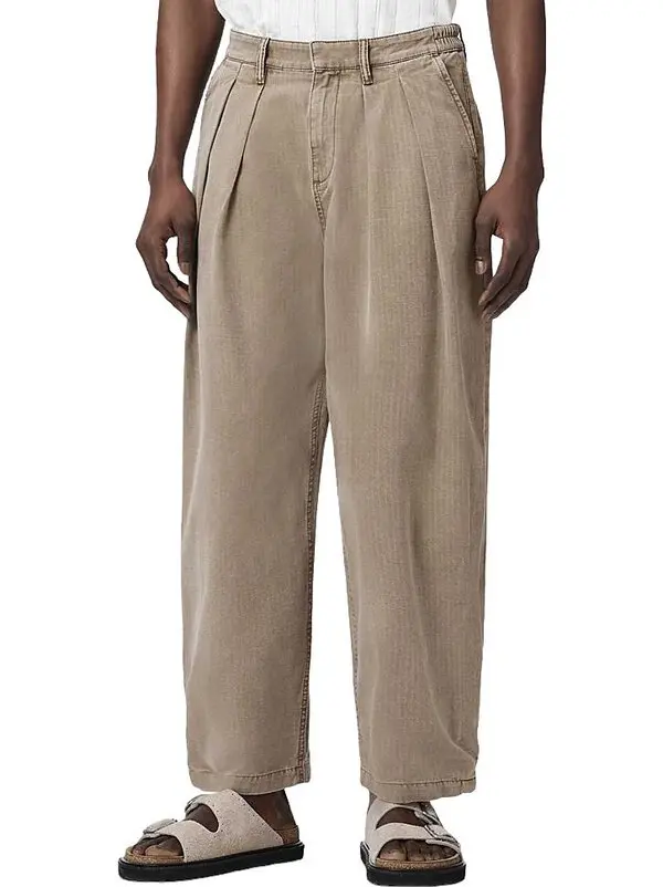 ALLSAINTS Becco Trousers - Stone Brown