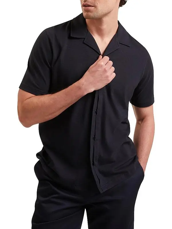 Ted Baker London Fendry Camp Shirt - Navy