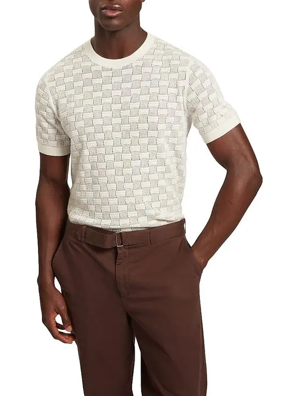 Ted Baker London Watts Textured T-shirt - White