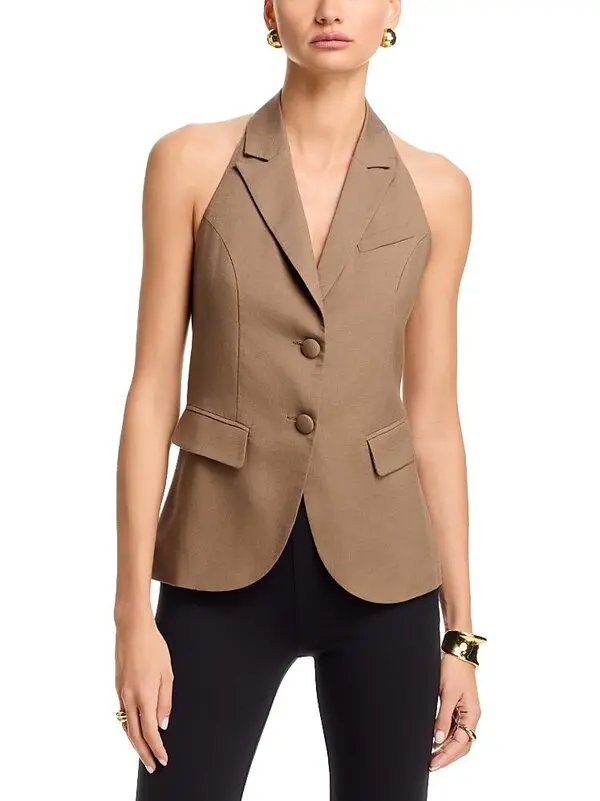Aqua Halter Vest Exclusive - Khaki