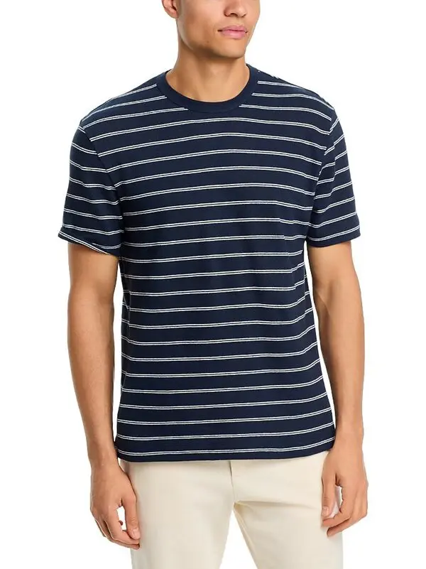 BOSS H-taut Stripe Crewneck T-shirt - Dark Blue