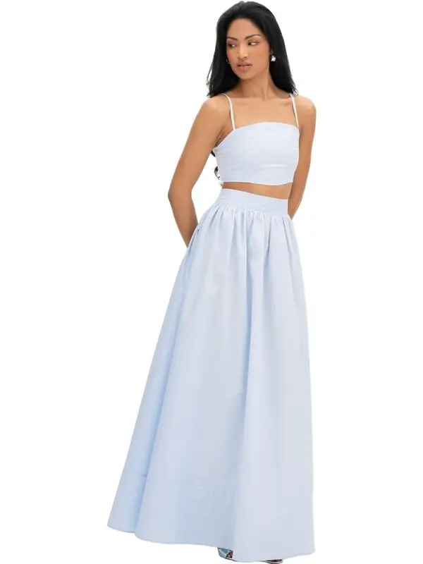 MandiBreeze Rosina Cropped Top - Blue
