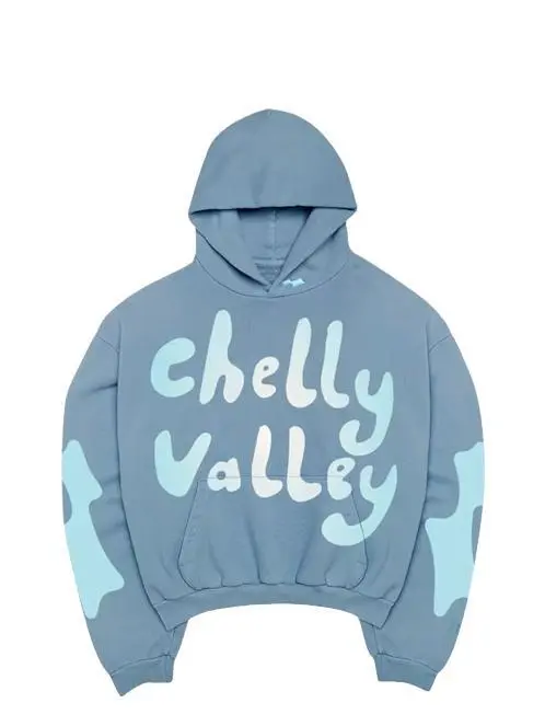 SKYLRK Justin Bieber Coachella 2026 Graphic Iv Hoodie - Blue