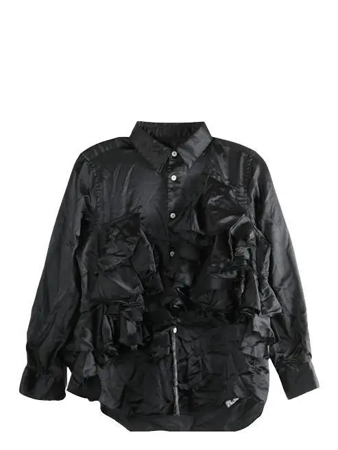 Comme Des Garçons Layered Ruffled Blouse - Black