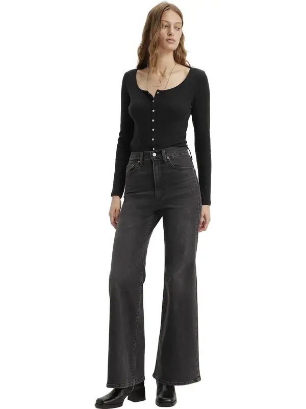 LEVI'S Ribcage Bell Jeans - Cut And Dry No Dest.