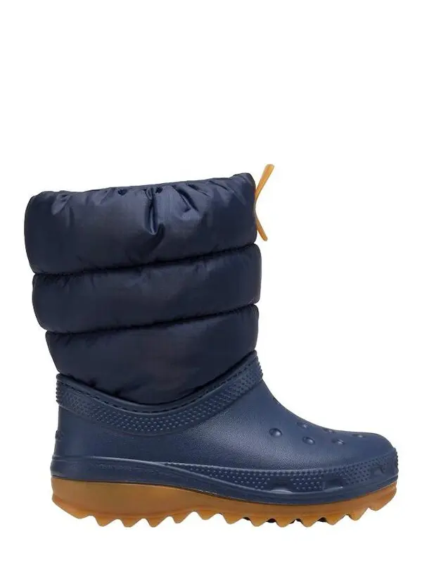 CROCS Classic Neo Puff Boot - Navy Blue/gum