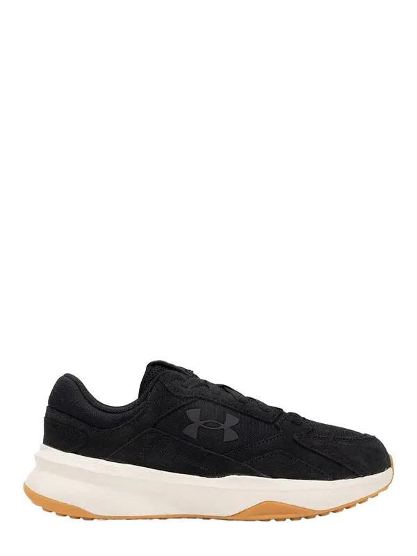 Under Armour Edge Suede Athletic Shoes - Black/stone