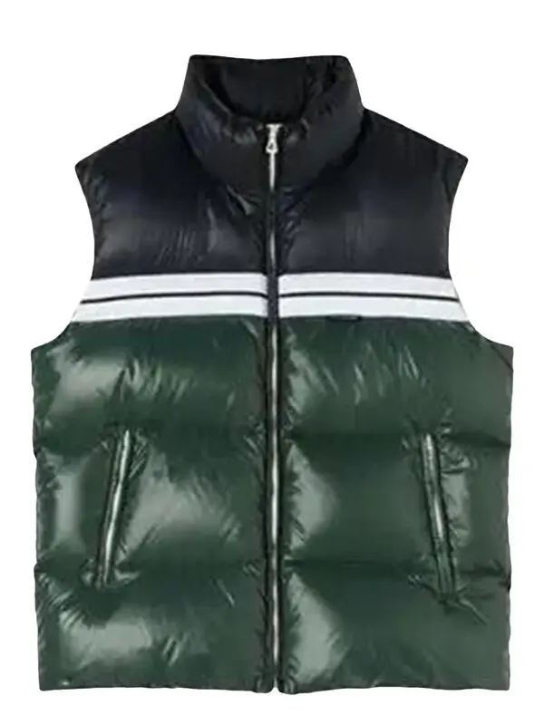 Palm Angels Classic Track Puffer Vest - Green