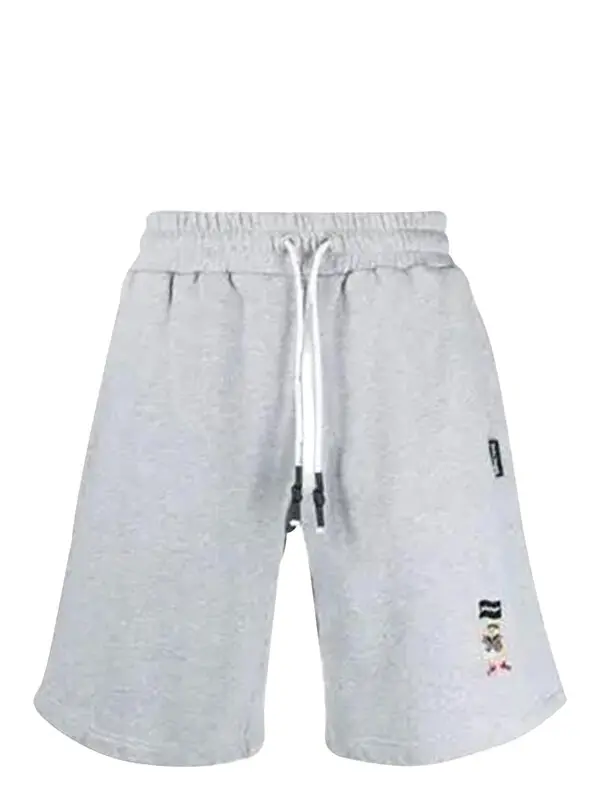 Palm Angels Pirate Bear Track Shorts - Grey
