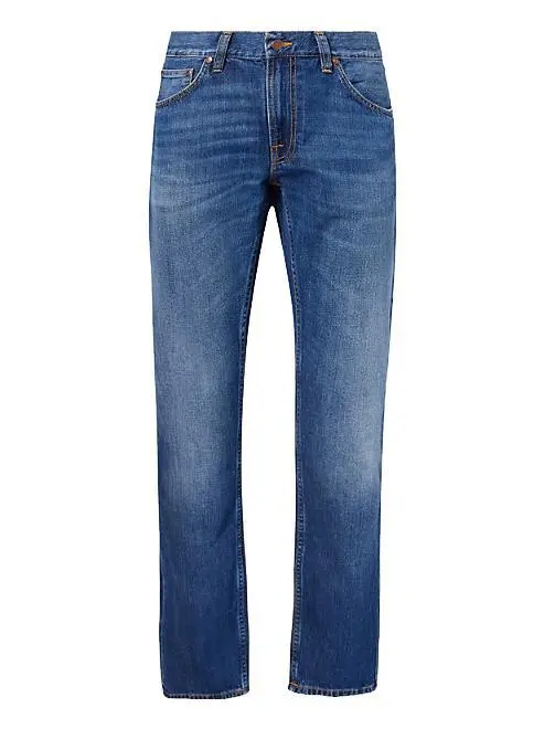 Nudie Jeans Straight Leg Denim Jeans - Sun Set