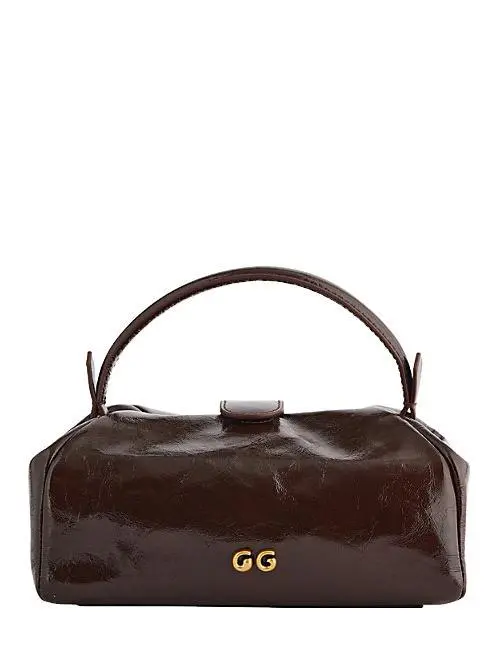 Cult Gaia Fawn Leather Top-handle Bag - Luwak
