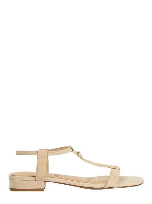 DUNE Lyra Leather Sandals - Ecru Leather