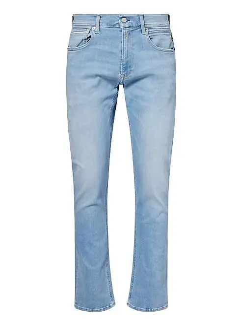 REPLAY Grover Hyperflex Straight-fit Denim Jeans - Blue