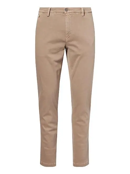 REPLAY Straight-leg Stretch-cotton Chinos - Sand