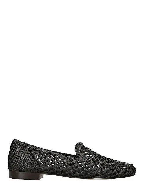 Le Monde Beryl Knotted Leather Loafers - Dark Brown