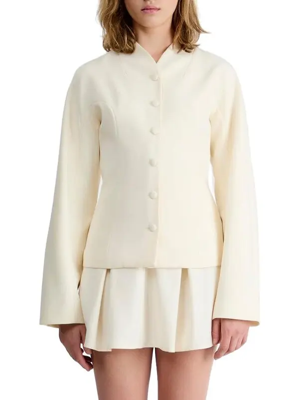 EXTRO & VERT Felicity Tailored Blazer - Ivory