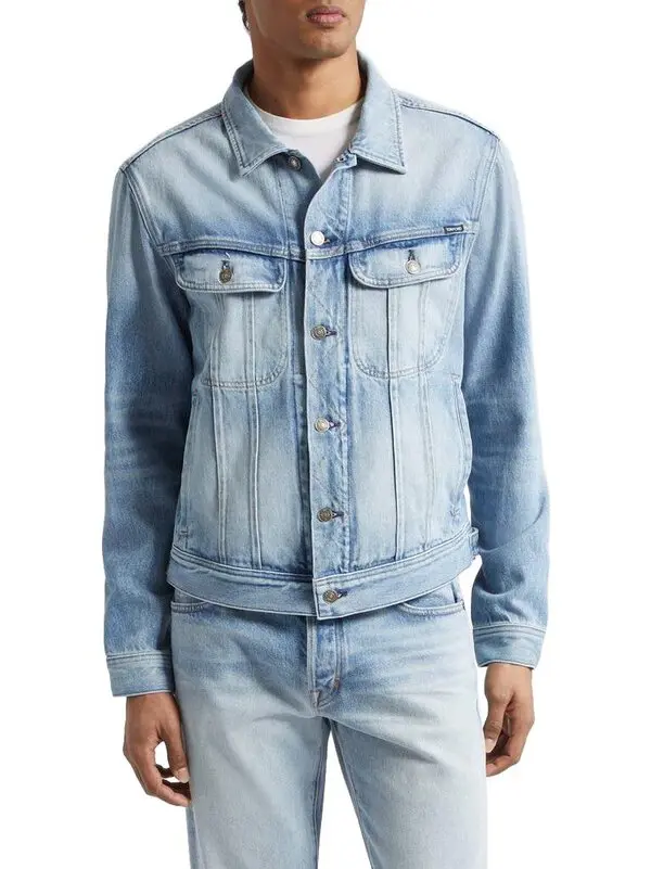 TOM FORD Selvedge Denim Icon Jacket - Pale Blue Denim