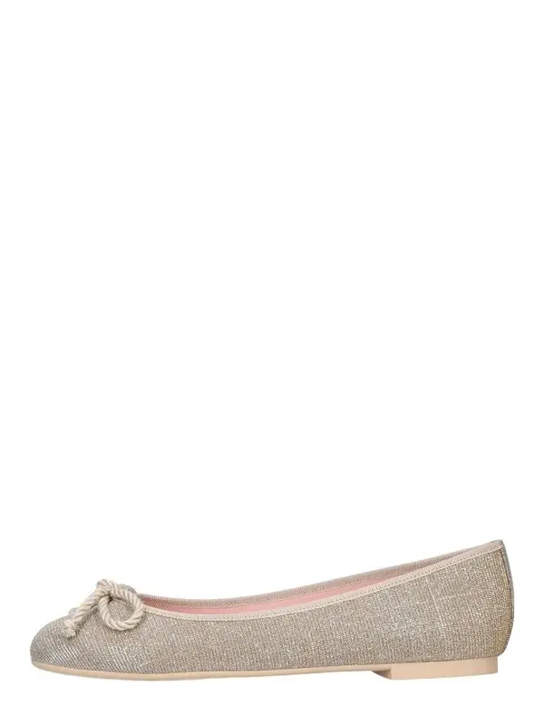 Pretty Ballerinas Round Toe Ballet Flats - Gold