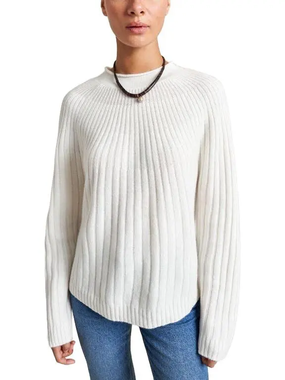 LA LIGNE Abel Cashmere Roll Neck Sweater - Ivory