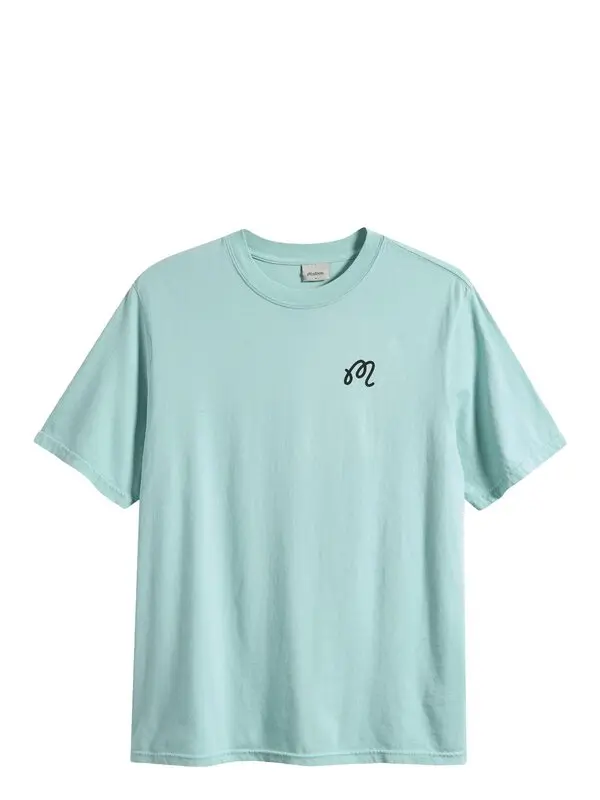 MALBON Bermuda Cigar Cotton Graphic T-shirt - Surf Spray