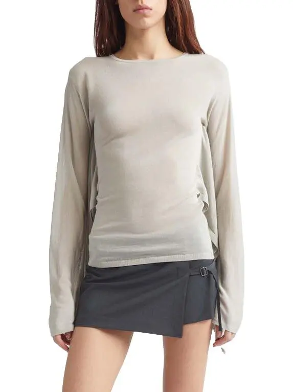 Paloma Wool Sheer Draped Top - 620 - Ecru